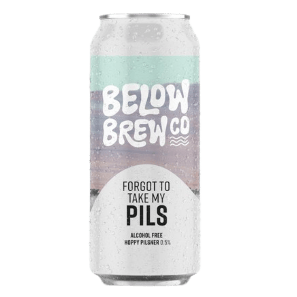 Below Brew Forgot To Take My Pils 440ml – Alcohol-Free Pilsner ...