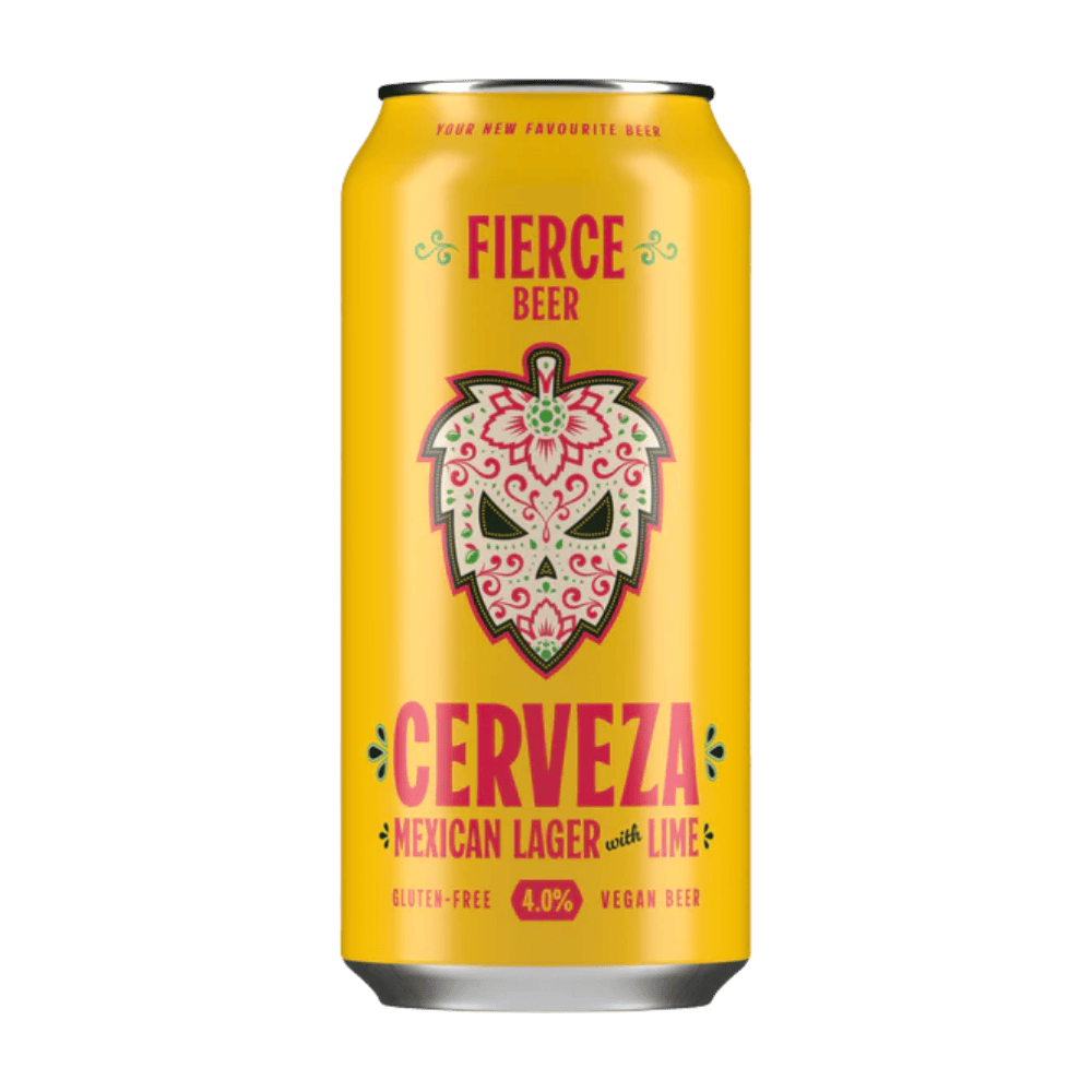 Fierce Beer Cerveza Mexican Lager (4%) 440ml – LowCostBeer